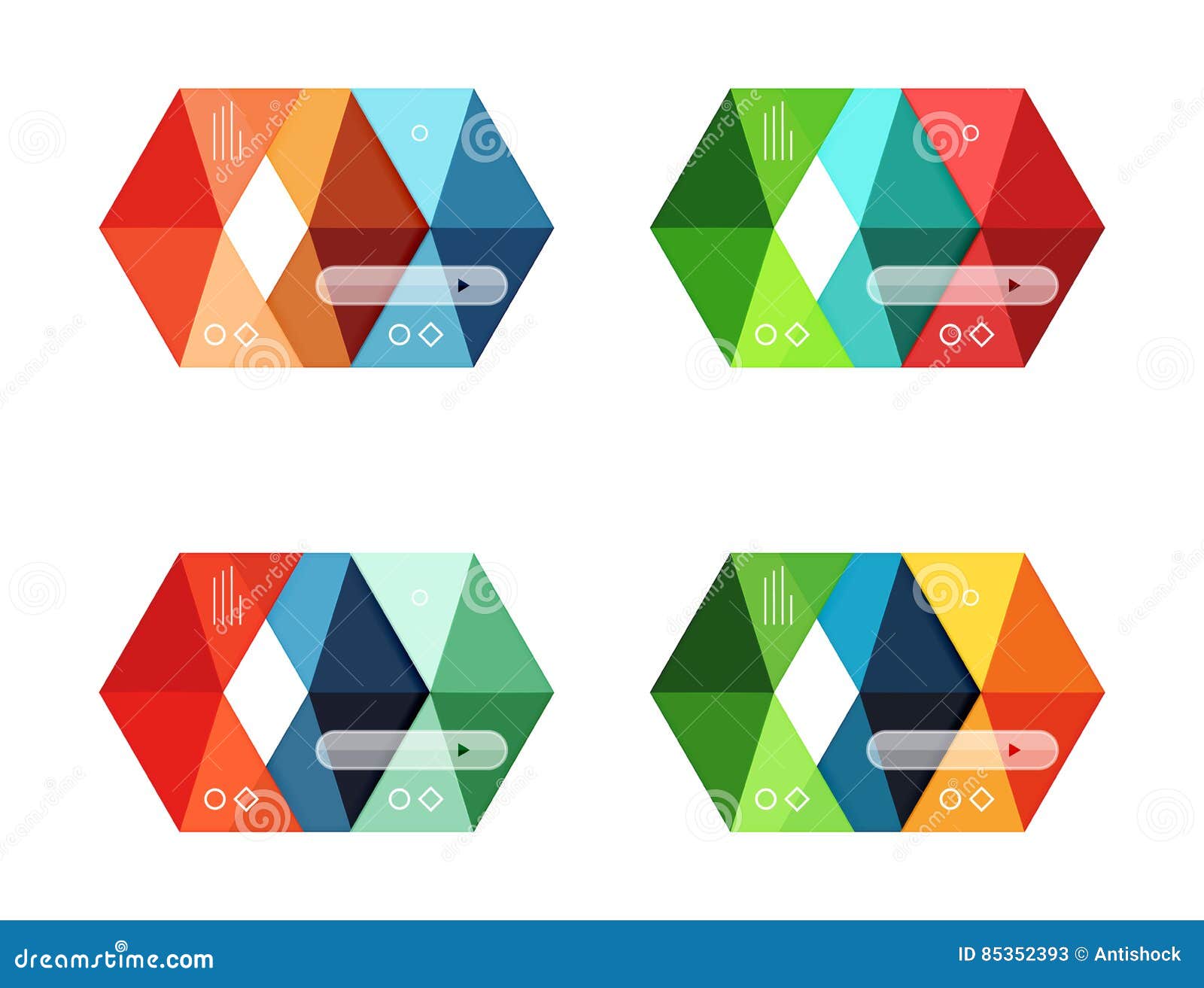Moldes Infographic Vazios Da Seta Do Vetor Ilustração do Vetor ...