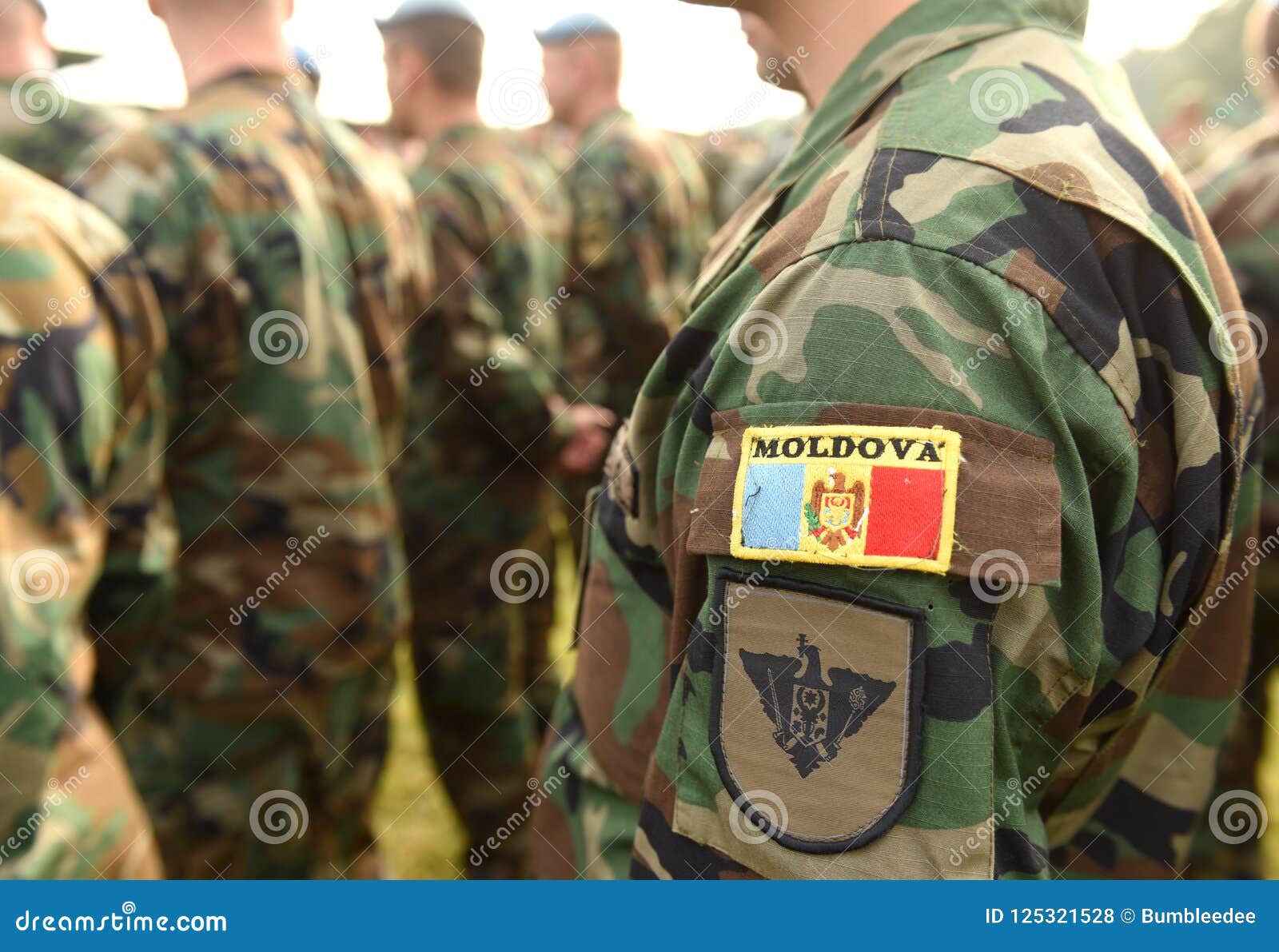Moldova Army Uniform Patch Flag. Moldova Troops Stock Photo - Image of ...