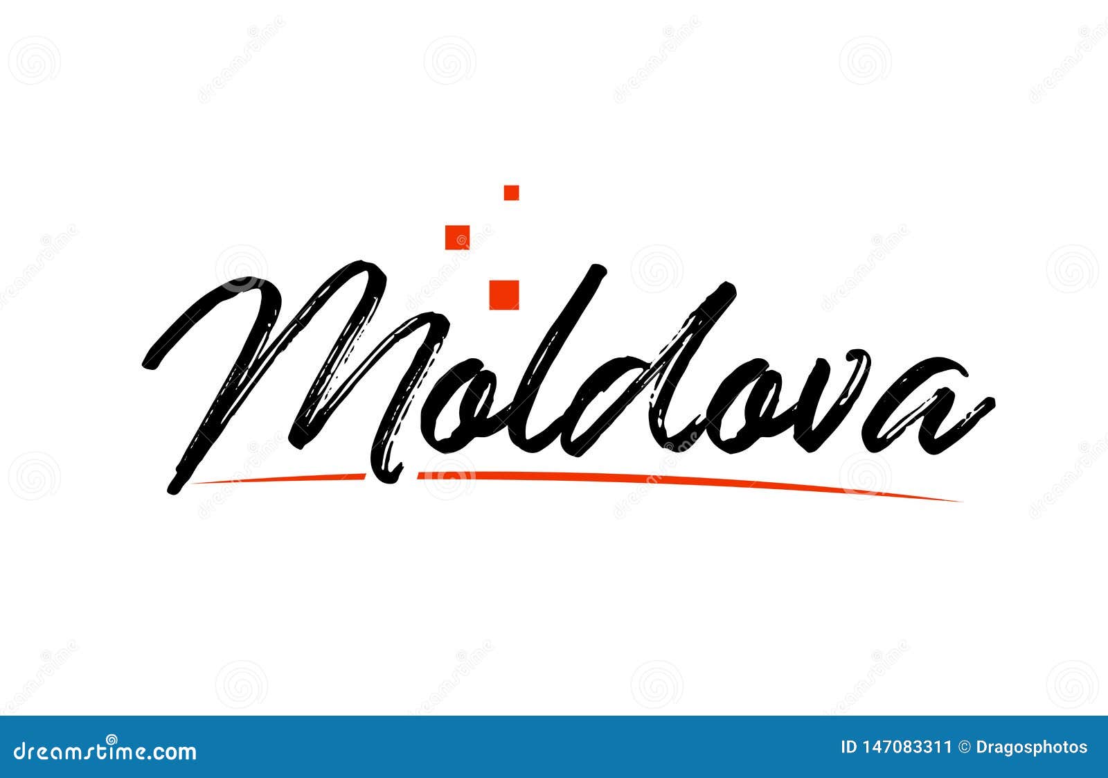 Moldova Country Typography Word Text for Logo Icon Design Stock ...