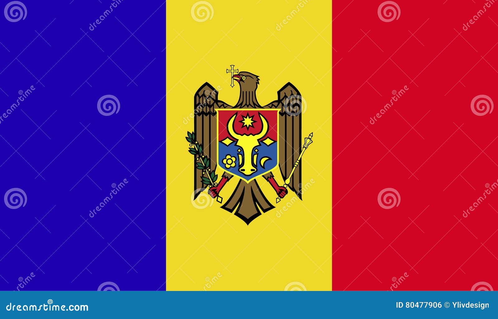 Moldova flag image stock vector. Illustration of europe - 80477906