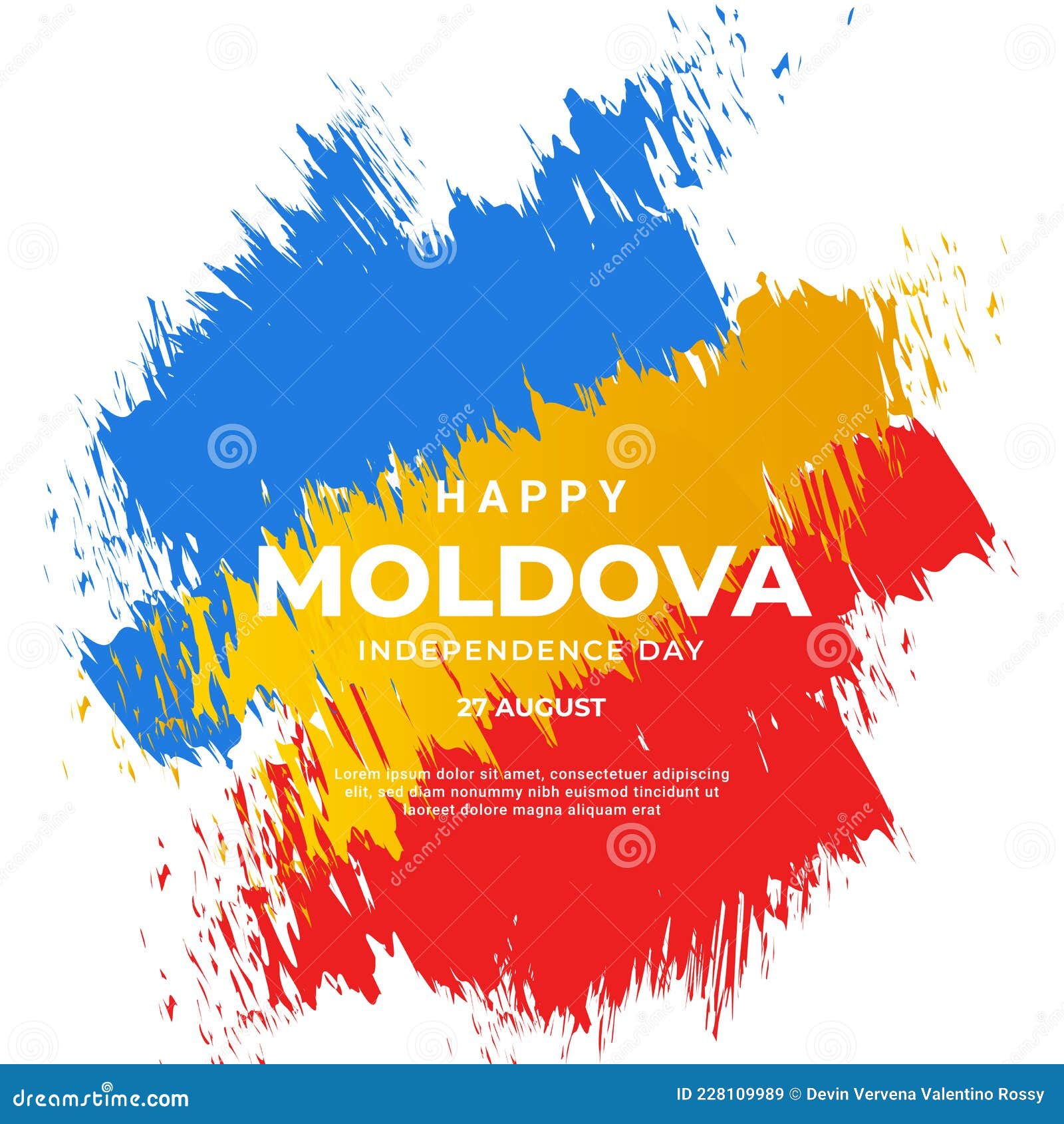 Moldova independence day stock vector. Illustration of national - 228109989