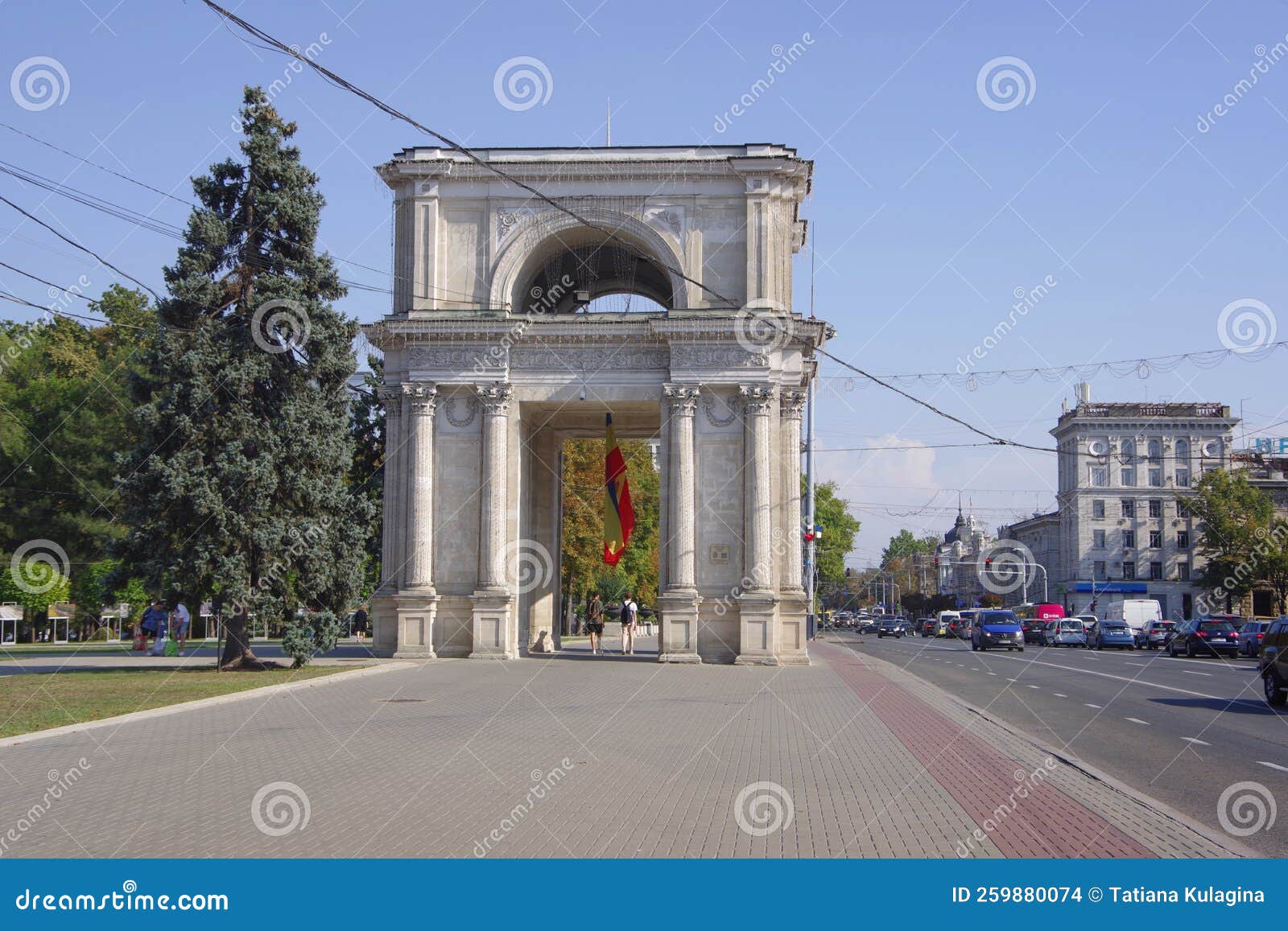Moldova. Kishinev. 05.20.2022. View of the Arc De Triomphe in the City ...