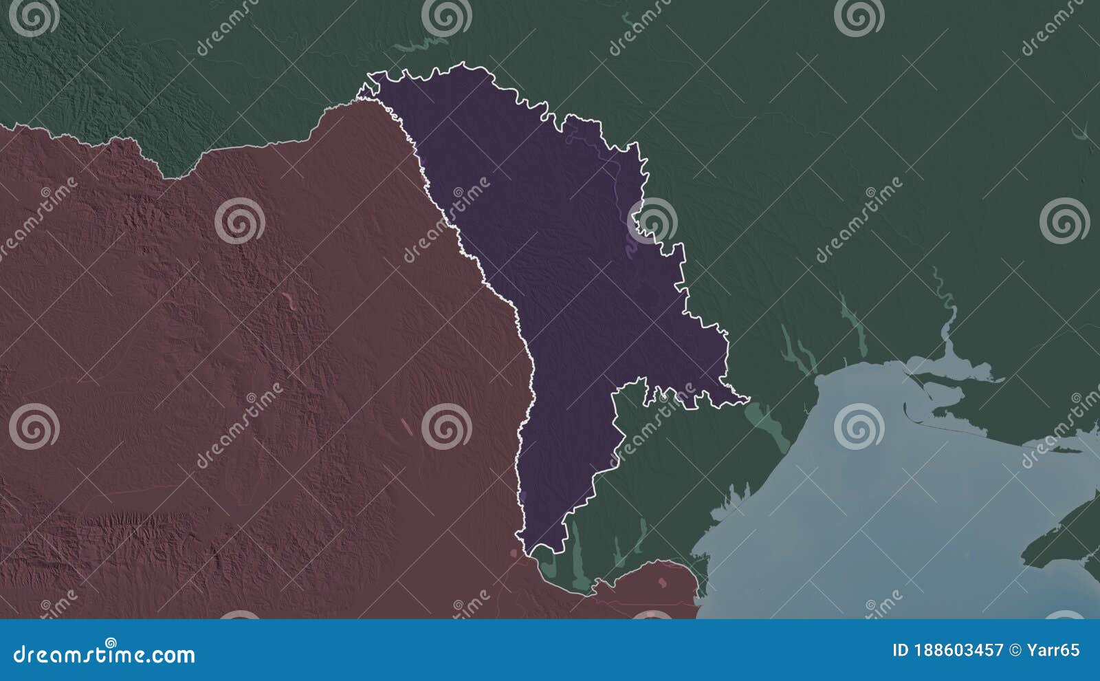 Moldova - Overview. Administrative Stock Illustration - Illustration of ...