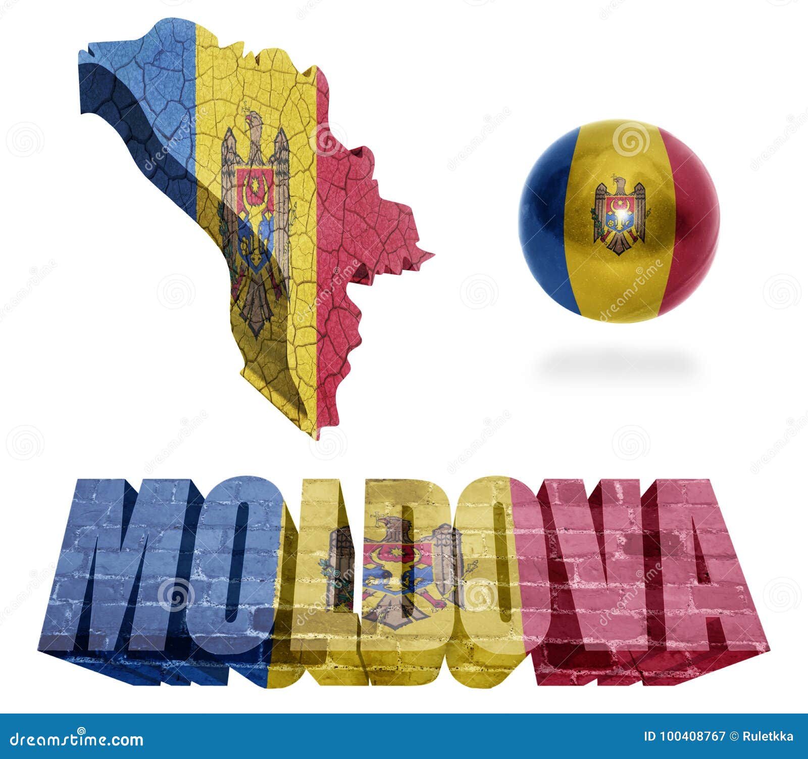 Moldova Symbols stock illustration. Illustration of power - 100408767