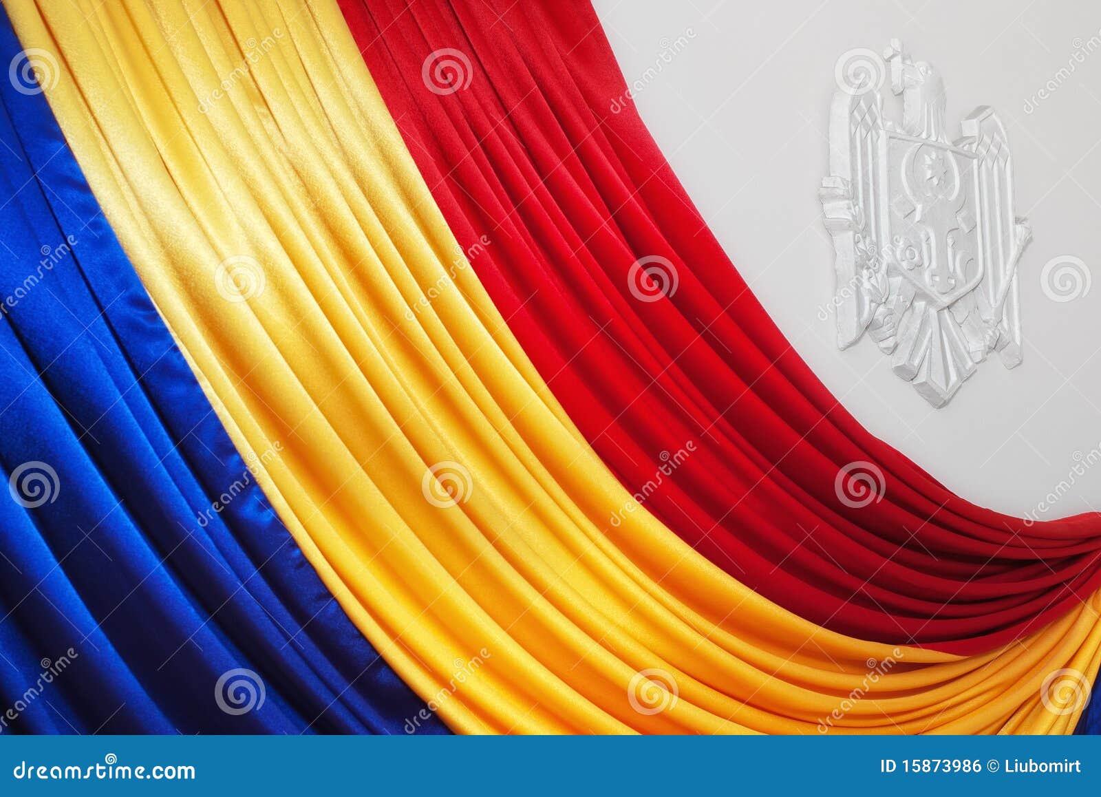 Moldovan Flag with Stem on Wall Stock Photo - Image of chisinau, white ...