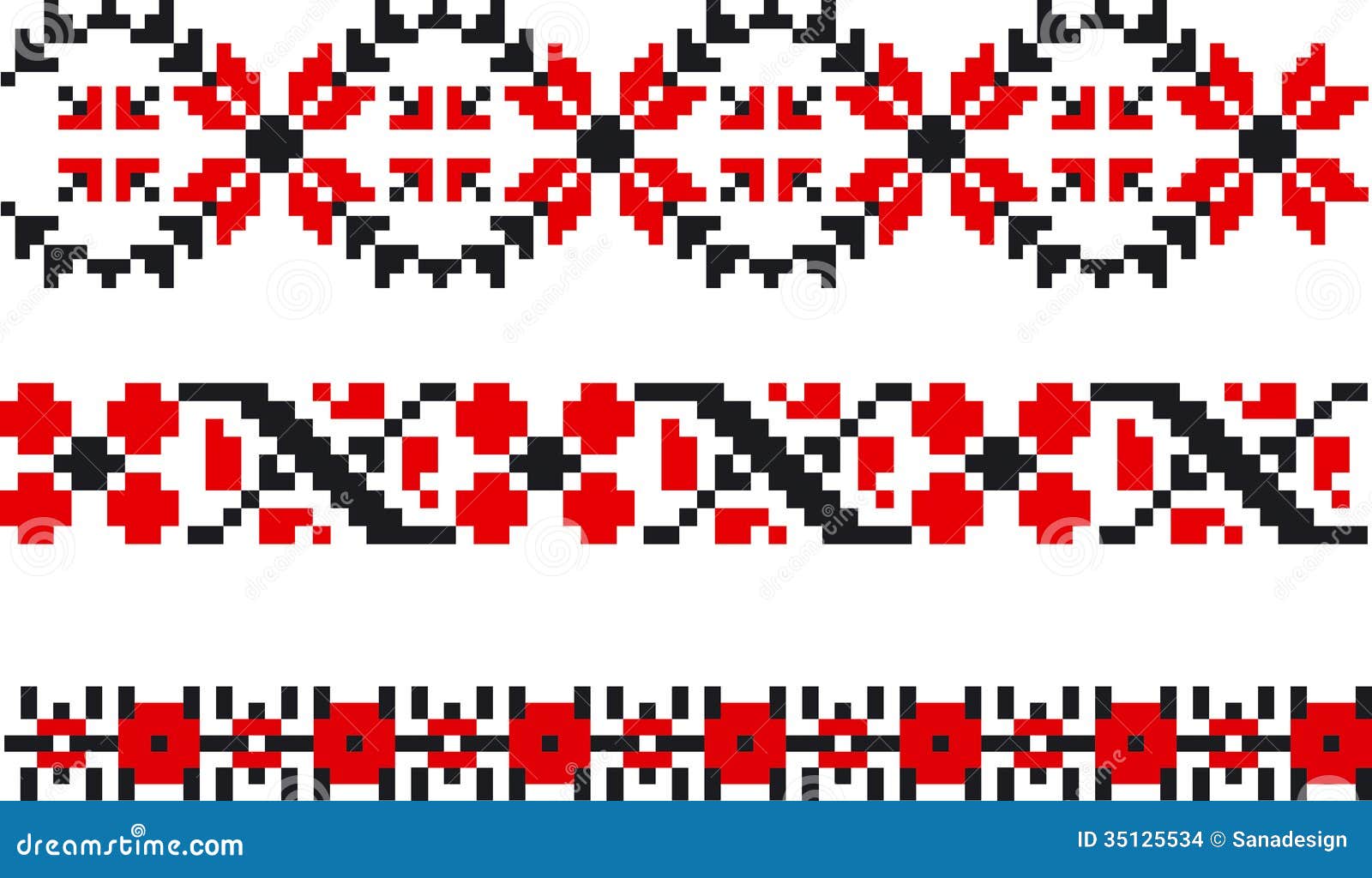 Moldovan Traditional Pattern Stock Illustration - Illustration of ...