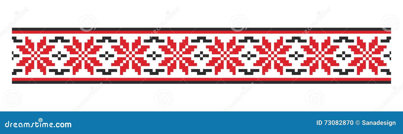 Moldovian Traditional Pattern Stock Illustration - Illustration of ...