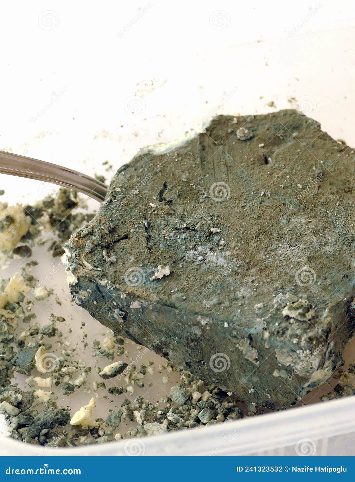 Very Old Mold Covered Broken Statue / Headstone In A Cemetery Royalty ...