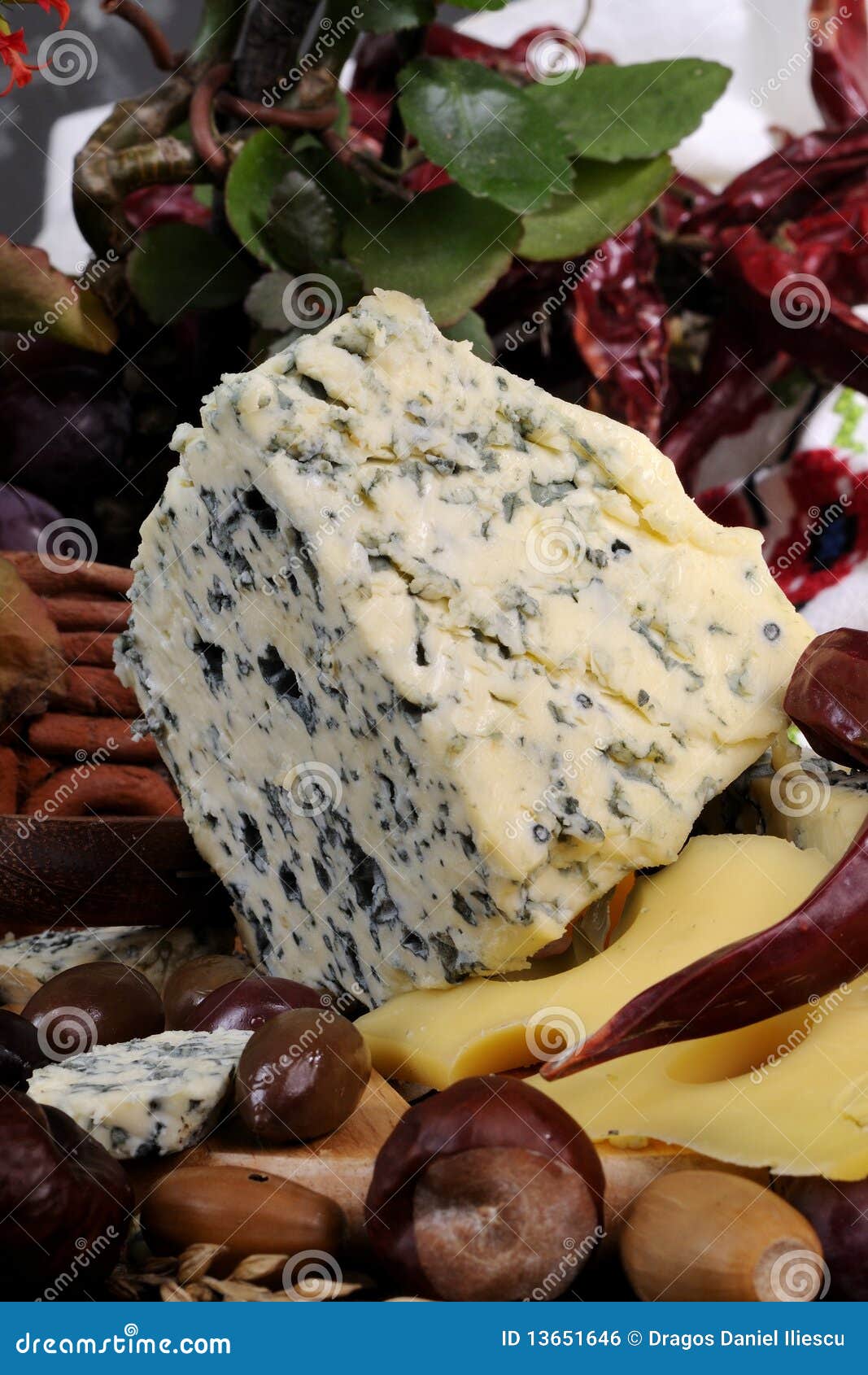 Moldy Cheese On Wood, Contrast Crust Royalty-Free Stock Photography ...