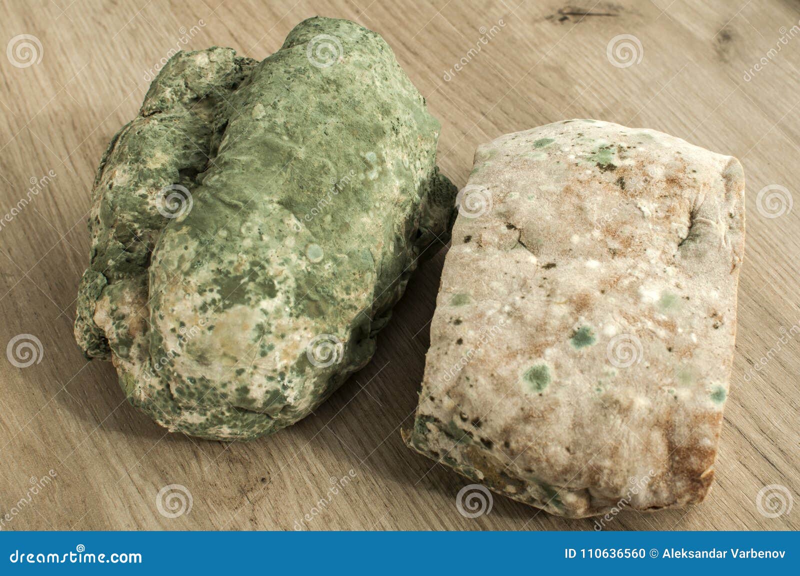 Moldy and Musty Wheat Bread Stock Photo - Image of closeup, background ...