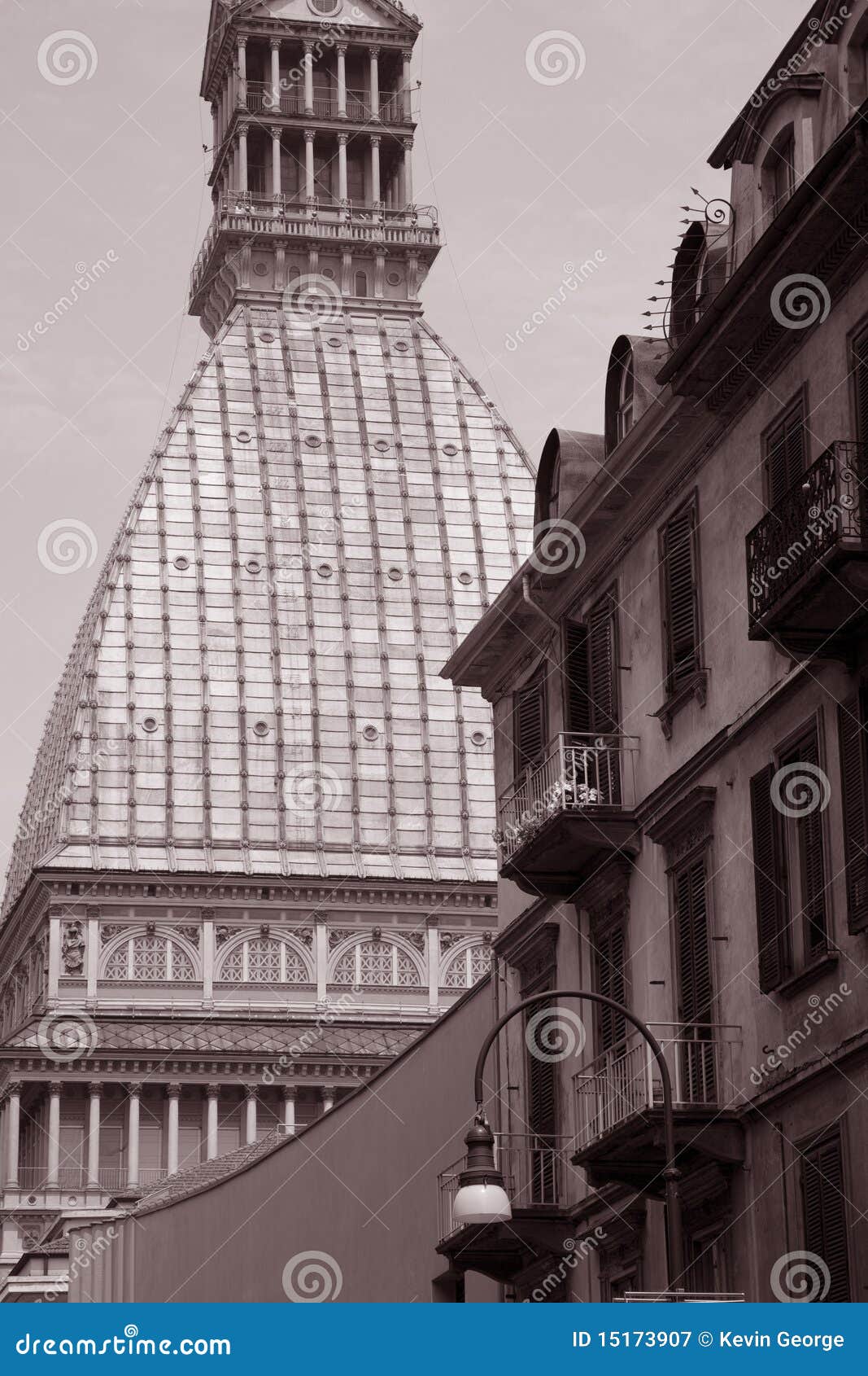 The Mole Antonelliana Building, Turin Stock Image - Image of horizontal ...