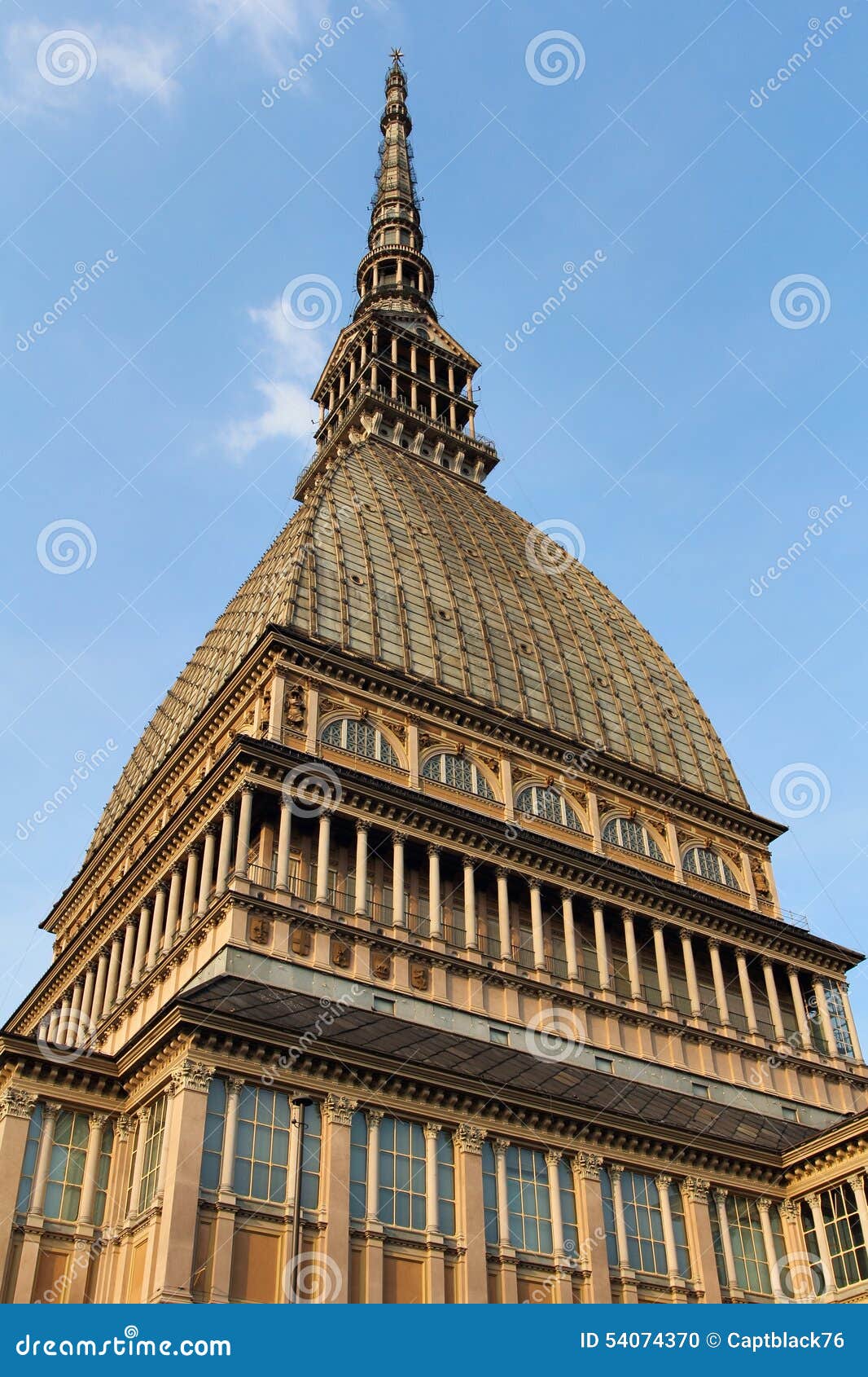 Mole Antonelliana in Sunset Light Stock Photo - Image of landmark ...