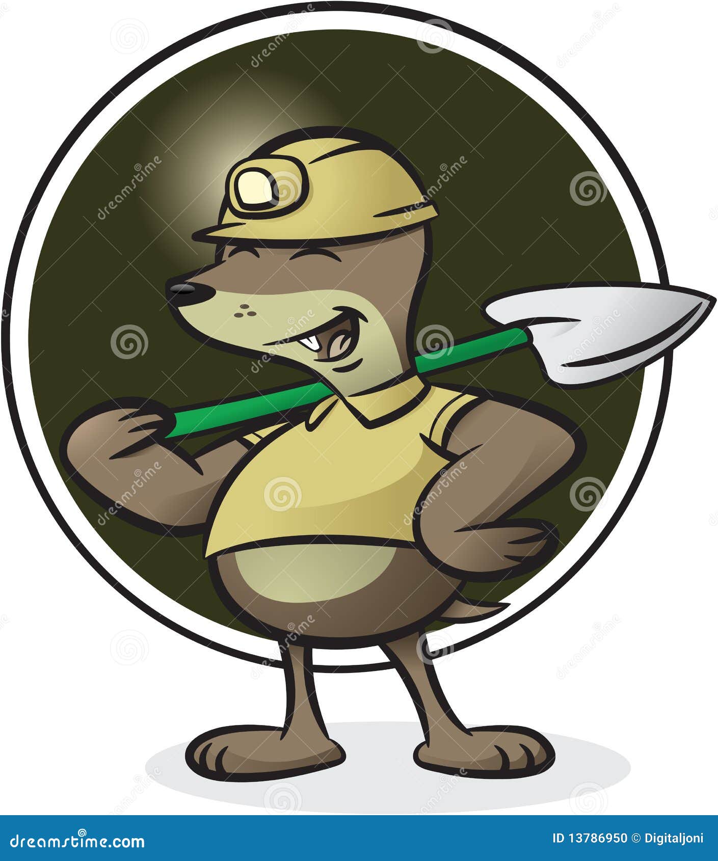 Mole Character stock vector. Illustration of underground - 13786950