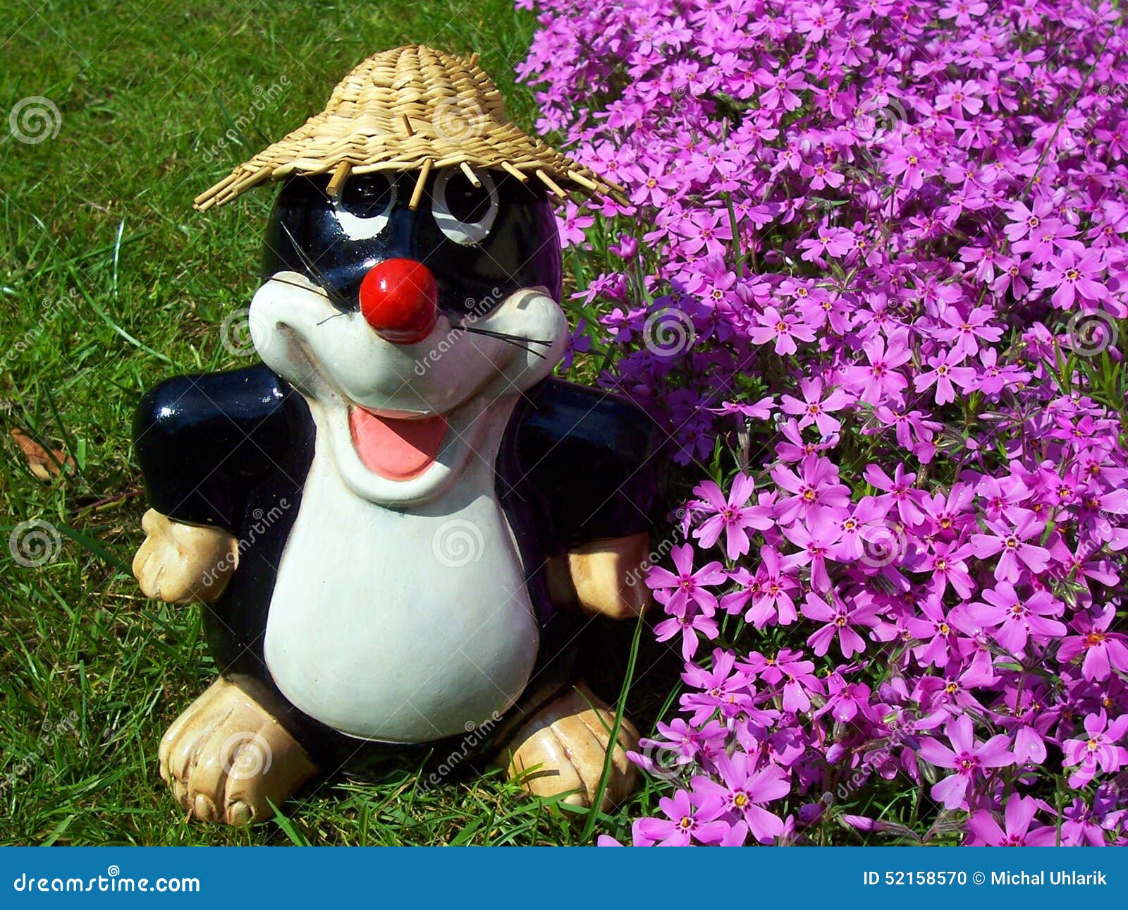 Mole in garden stock photo. Image of field, portrait - 52158570