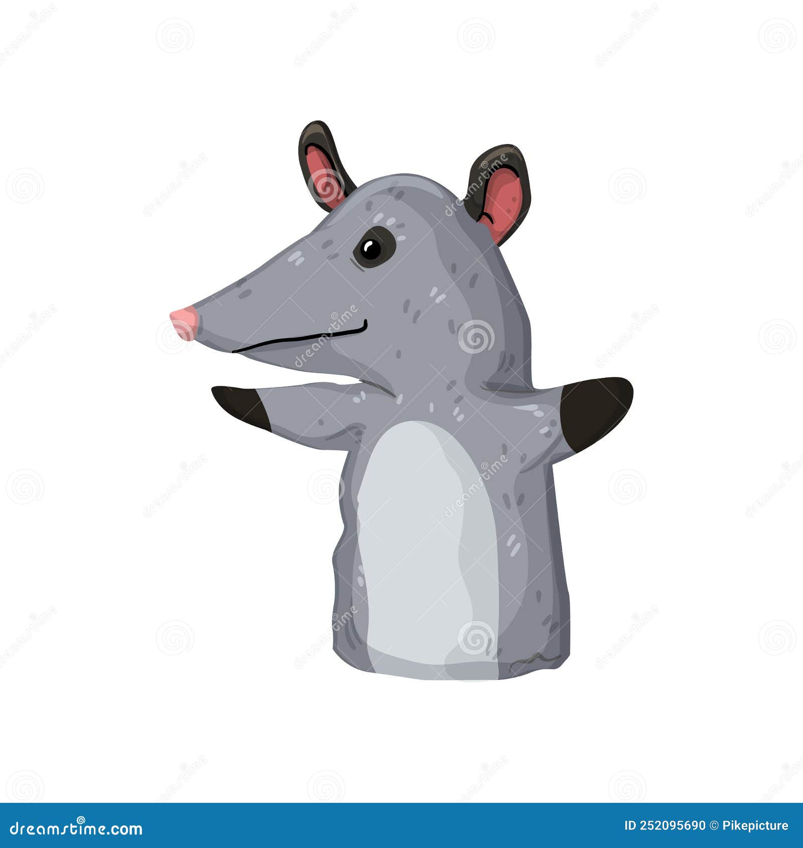 Mole Hand Puppet Game Pixel Art Vector Illustration | CartoonDealer.com ...