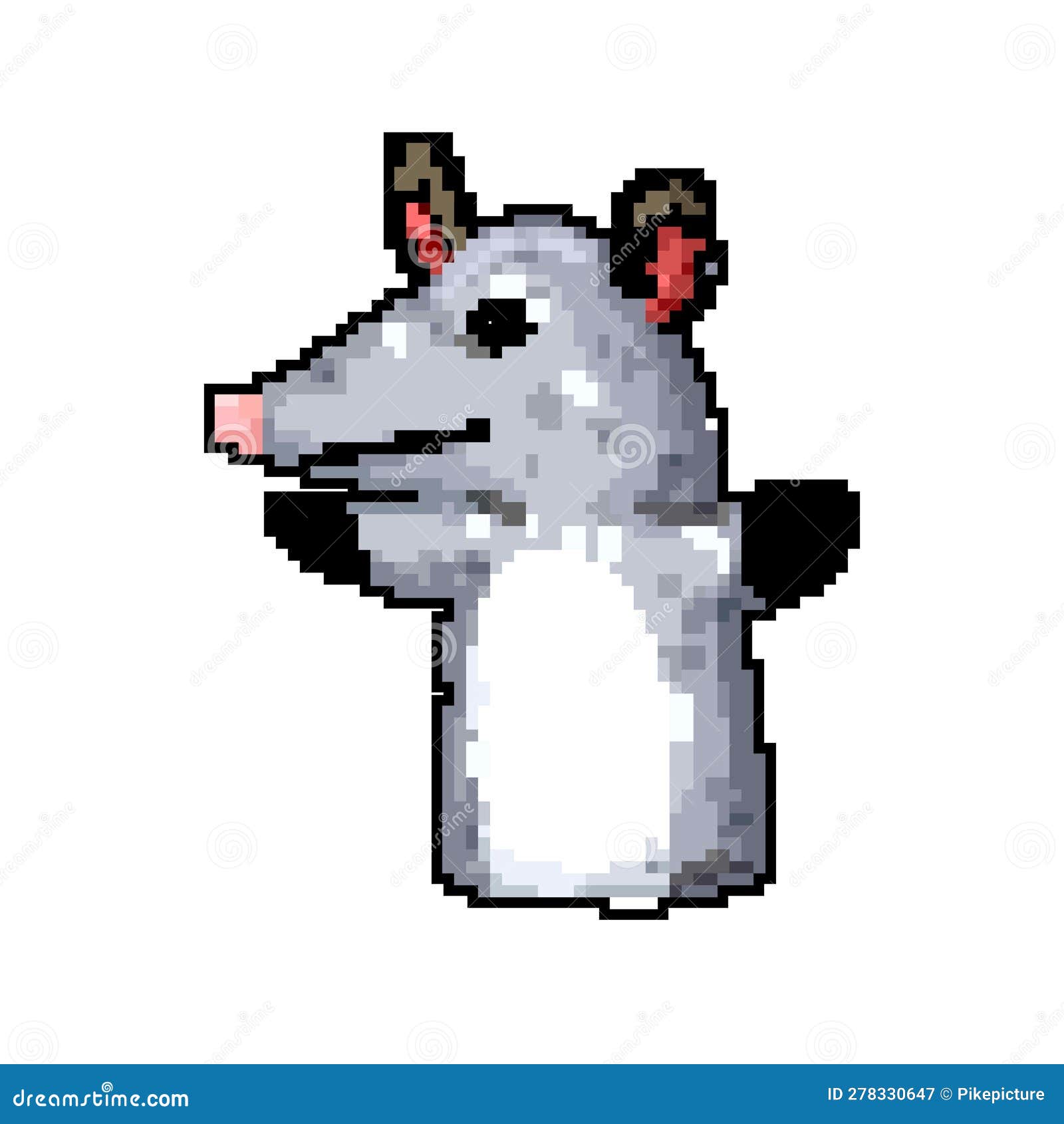 Mole Hand Puppet Game Pixel Art Vector Illustration | CartoonDealer.com ...