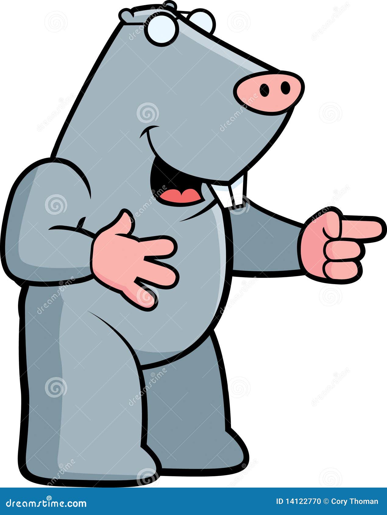 Mole Laughing stock vector. Illustration of happy, animal - 14122770