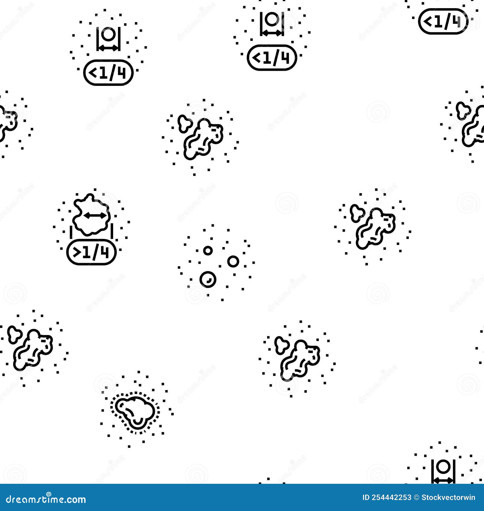 Mole Skin Problem and Disease Vector Seamless Pattern Stock Vector ...