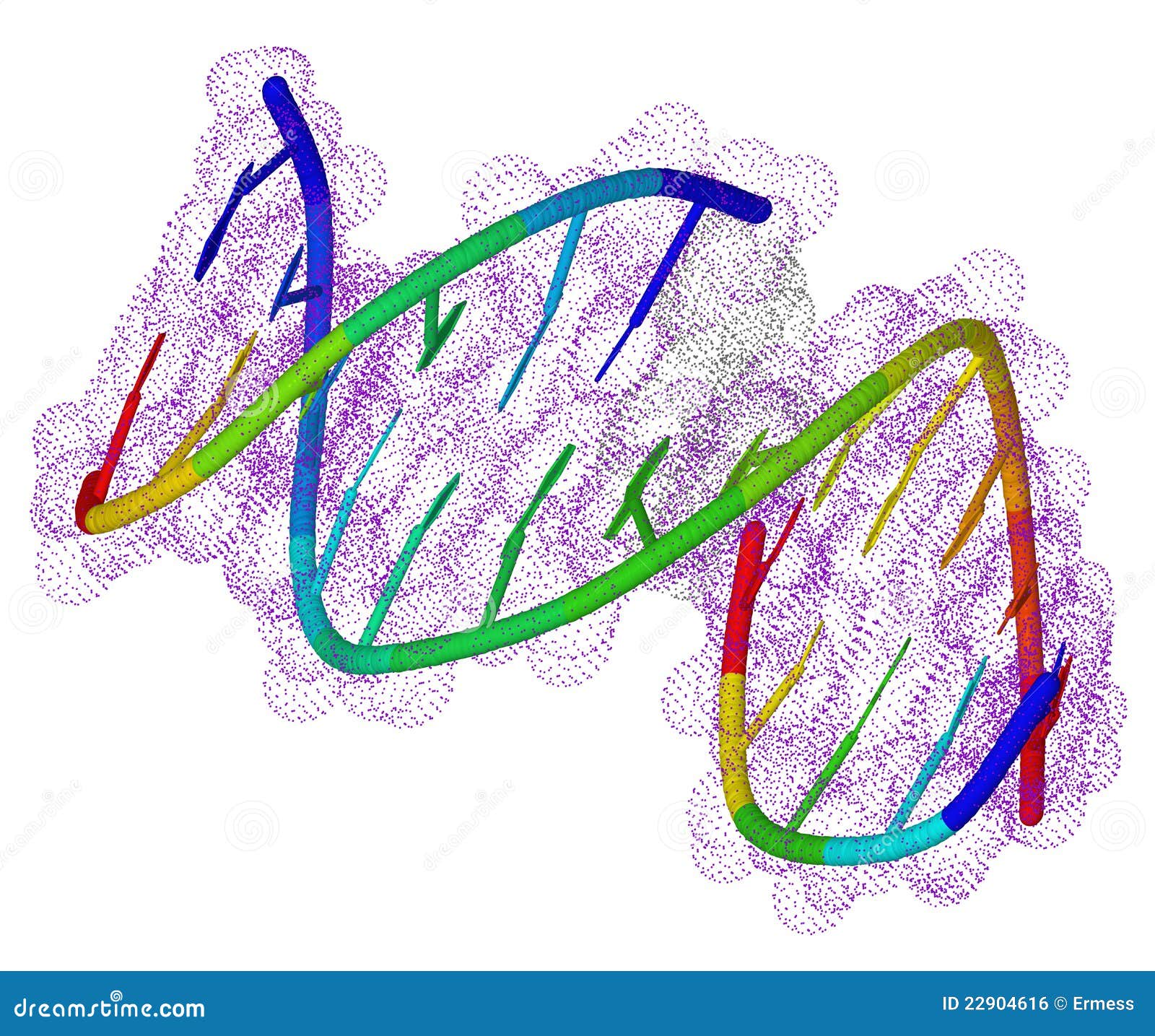 Molecola del DNA illustrazione di stock. Illustrazione di ...
