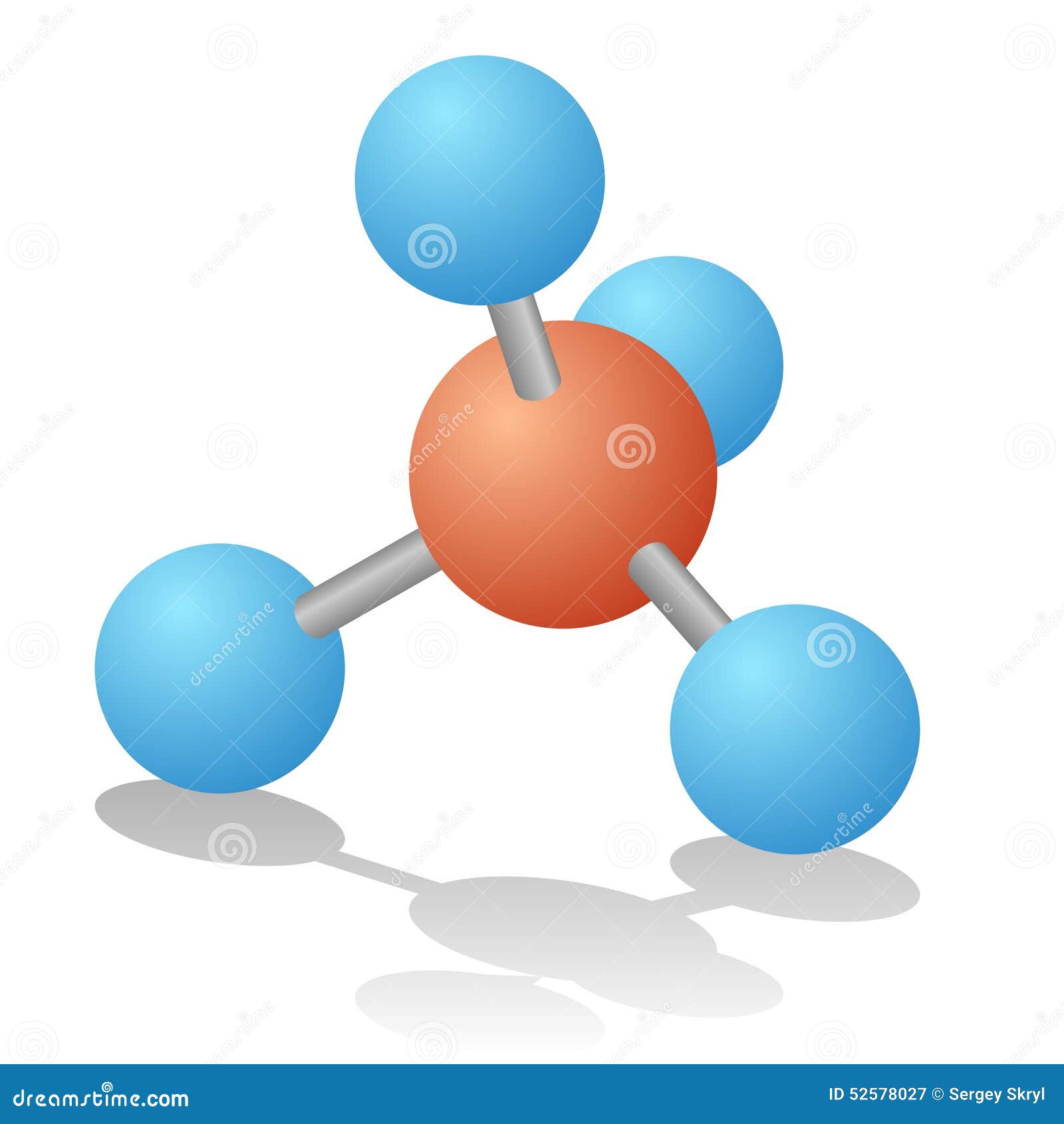 Molecola del gas naturale illustrazione vettoriale. Illustrazione di ...