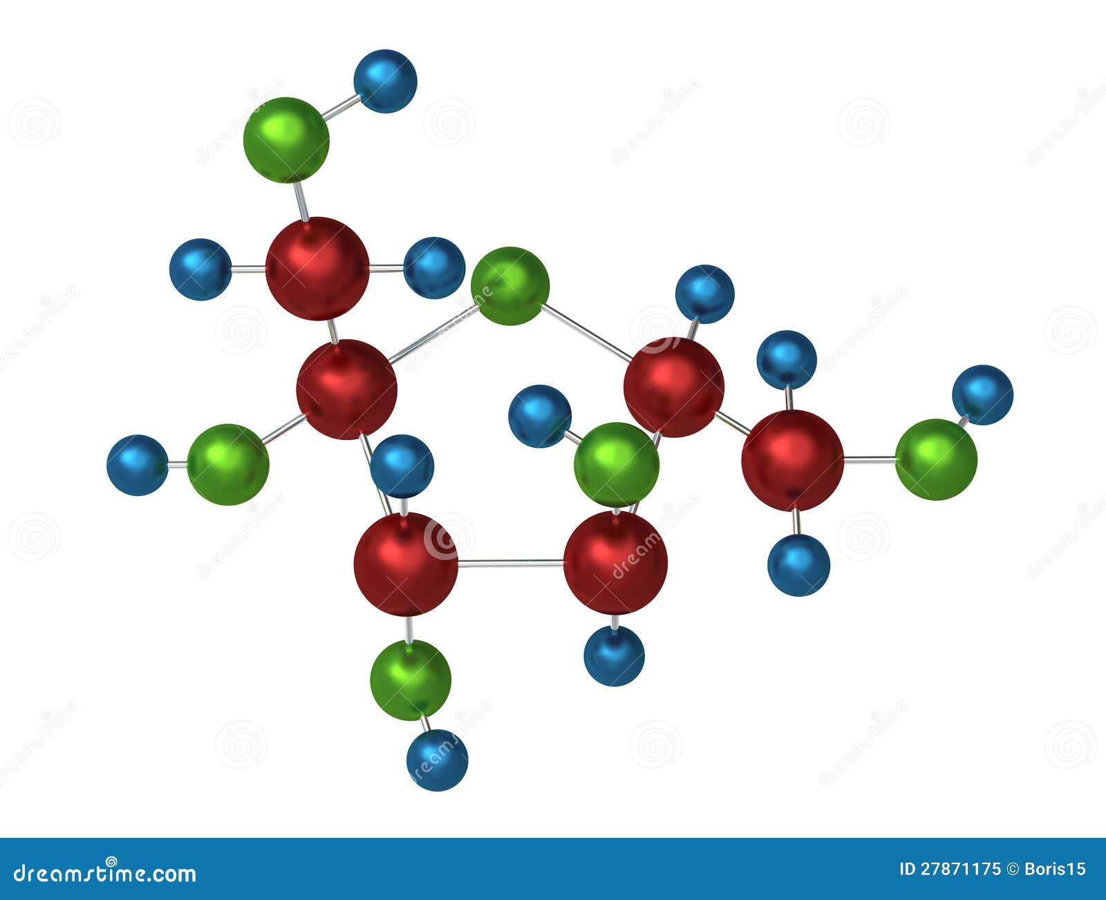 Molecola di fruttosio illustrazione di stock. Illustrazione di ...