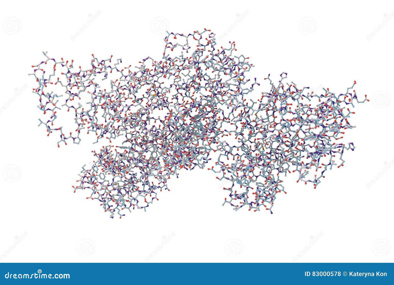 Molecola Letale Della Tossina Dell'antrace Illustrazione di Stock ...