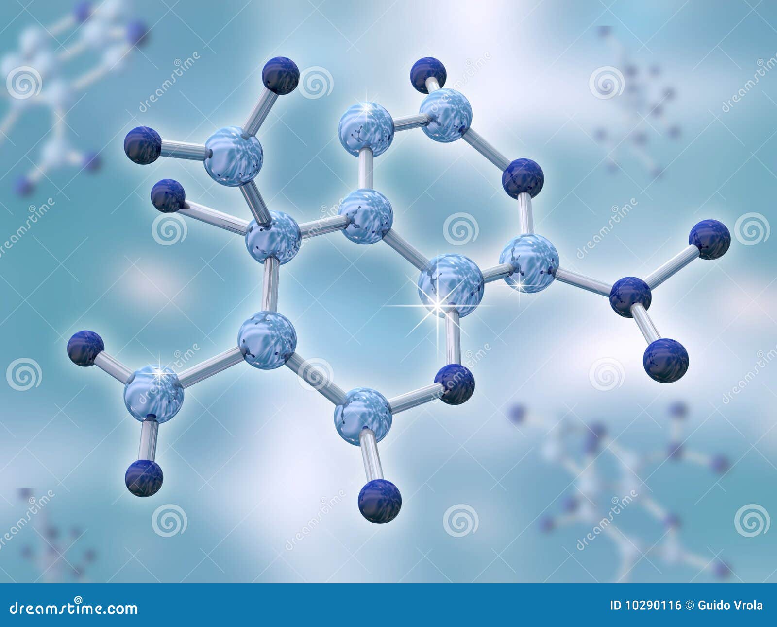 Molecole illustrazione di stock. Illustrazione di chimico - 10290116