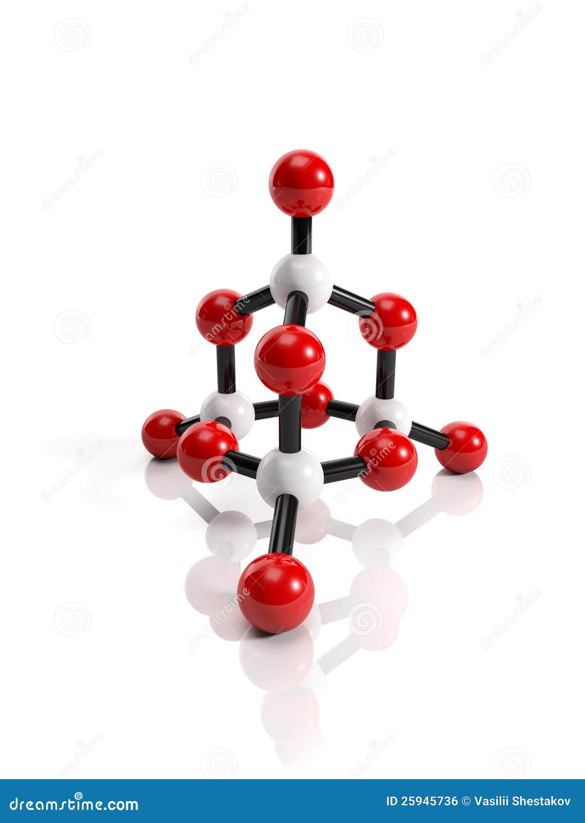Moleculair kristalrooster stock illustratie. Illustration of moleculair ...