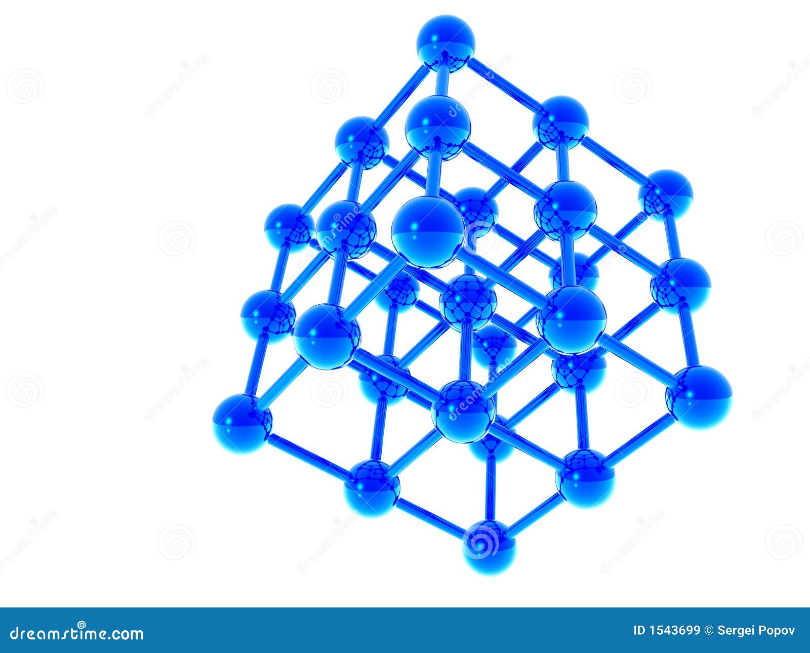 Moleculaire structuur stock afbeelding. Image of aluminium - 1543699