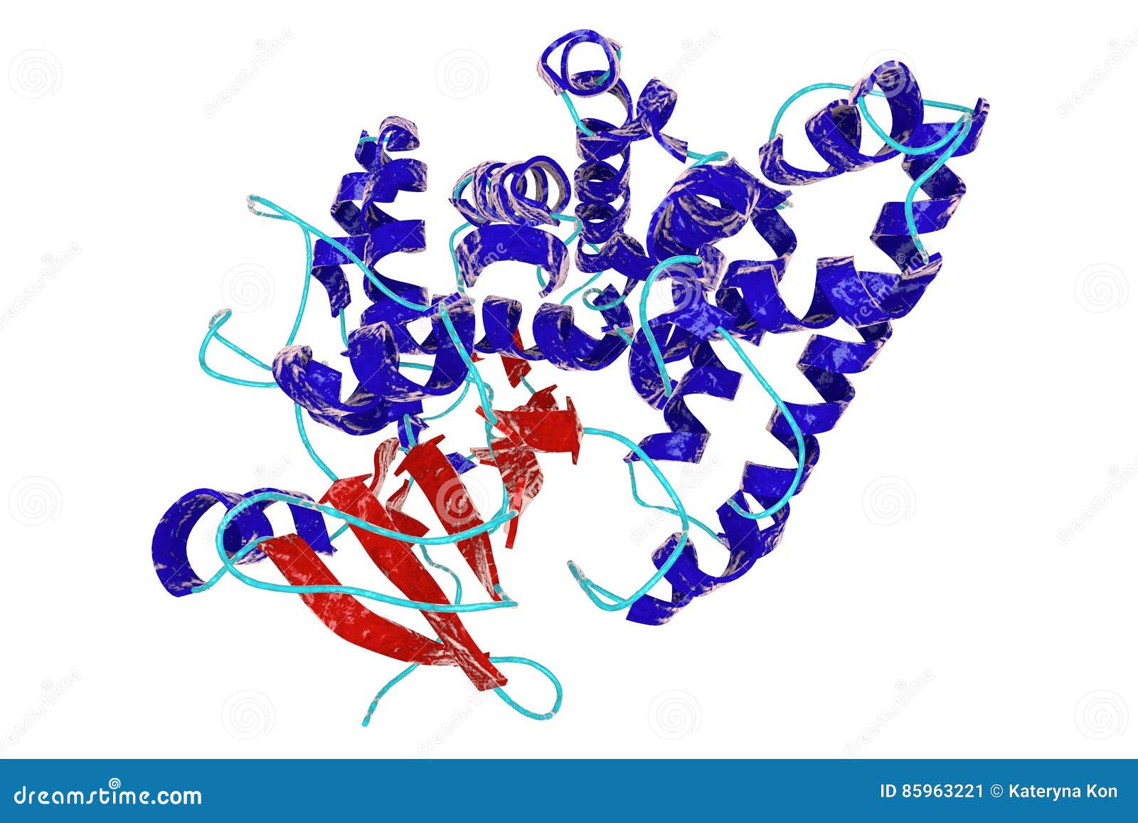 Moleculaire Structuur Van Reductase Van Het Enzym Salpeteroxyde Stock ...