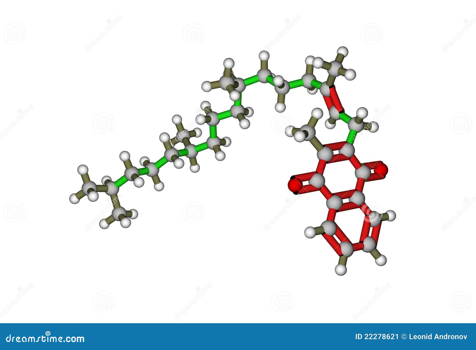 Moleculaire Structuur Van Vitamine K1 (phylloquinone) Stock Illustratie ...