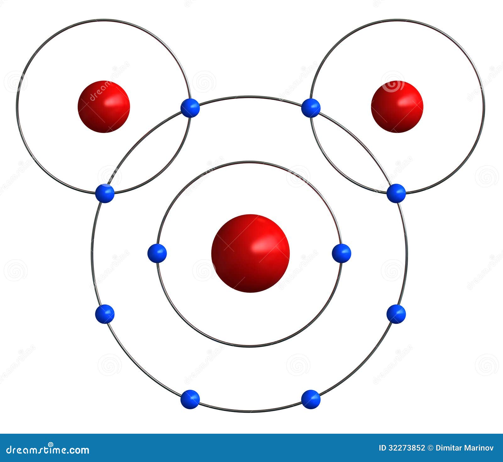 Moleculaire Structuur Van Water Stock Illustratie - Illustration of ...