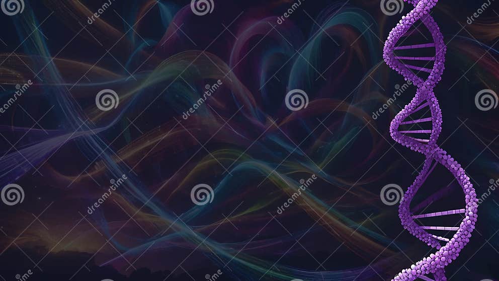 Molecular Abstract Representation: DNA and RNA in Genetics Stock ...