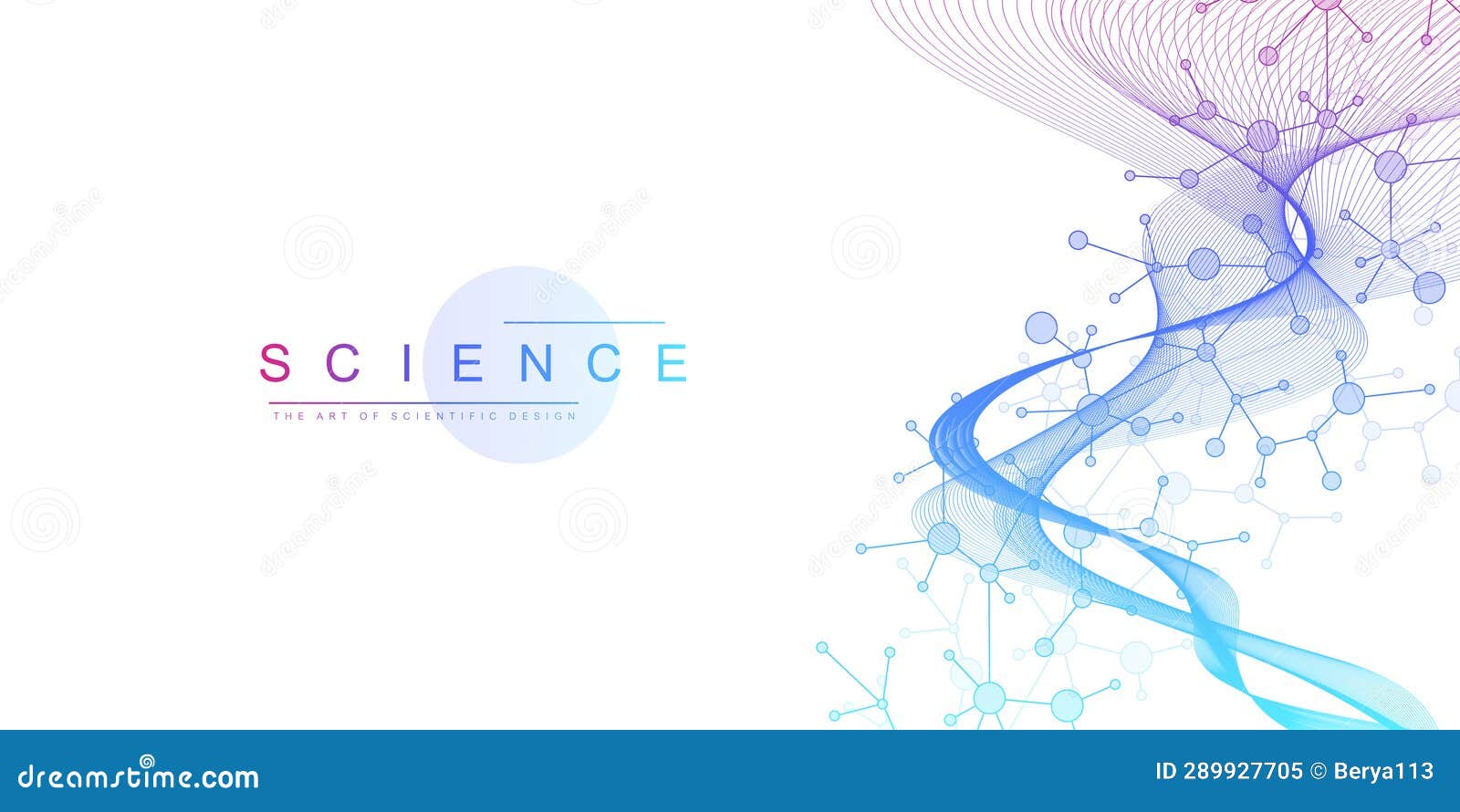 Molecular Abstract Structure Background. Scientific Vector Illustration ...