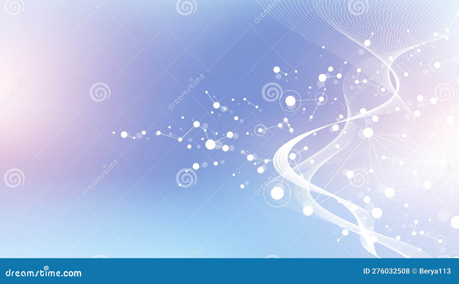 Molecular Abstract Structure Background. Scientific Vector Illustration ...