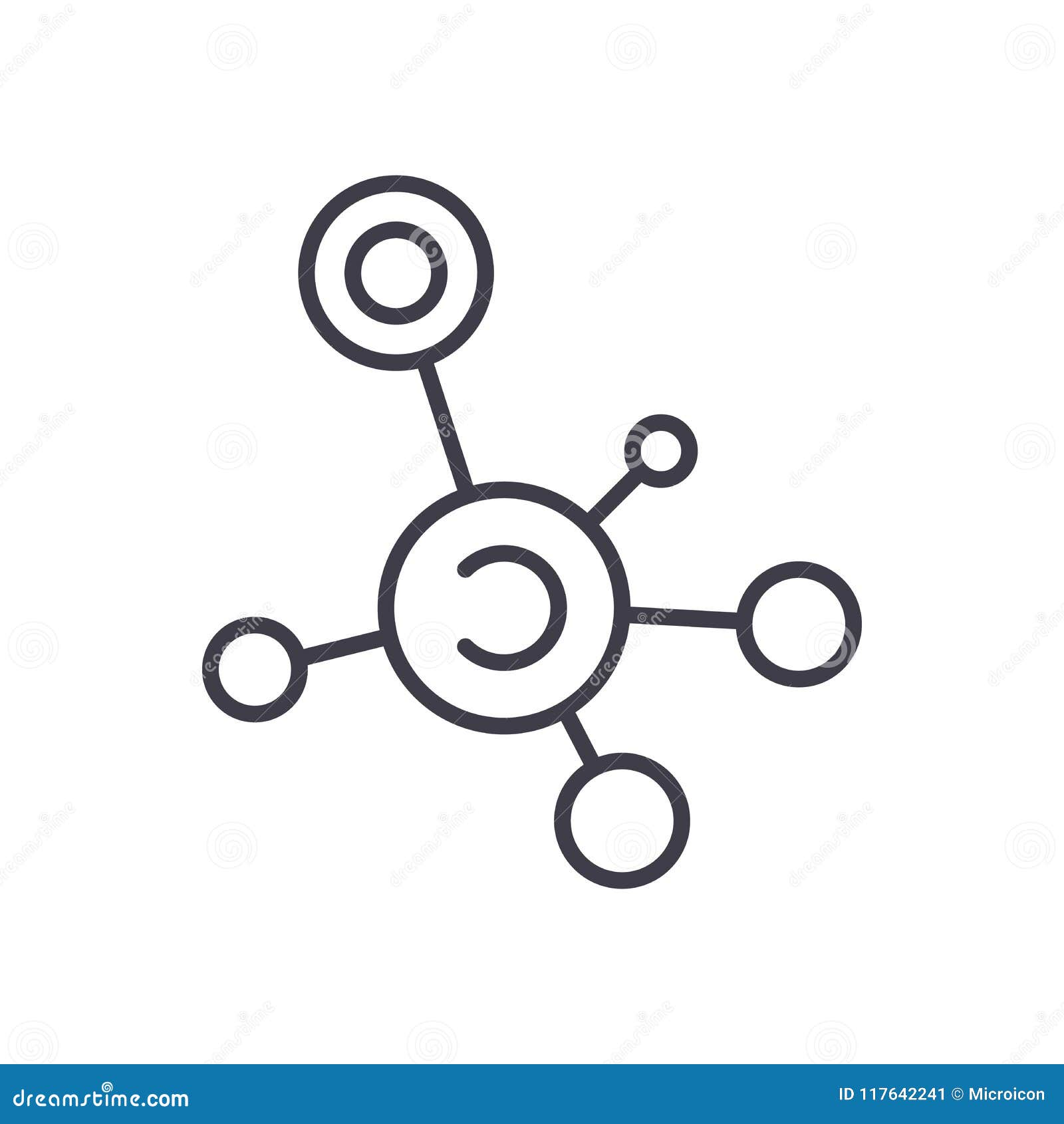 Molecular Analysis Black Icon Concept. Molecular Analysis Flat Vector ...
