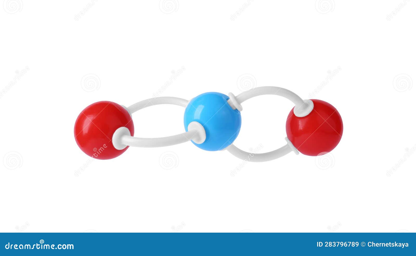 Molecular Atom Model on White Background. Chemical Structure Stock ...