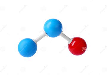 Molecular Atom Model on White Background. Chemical Structure Stock ...