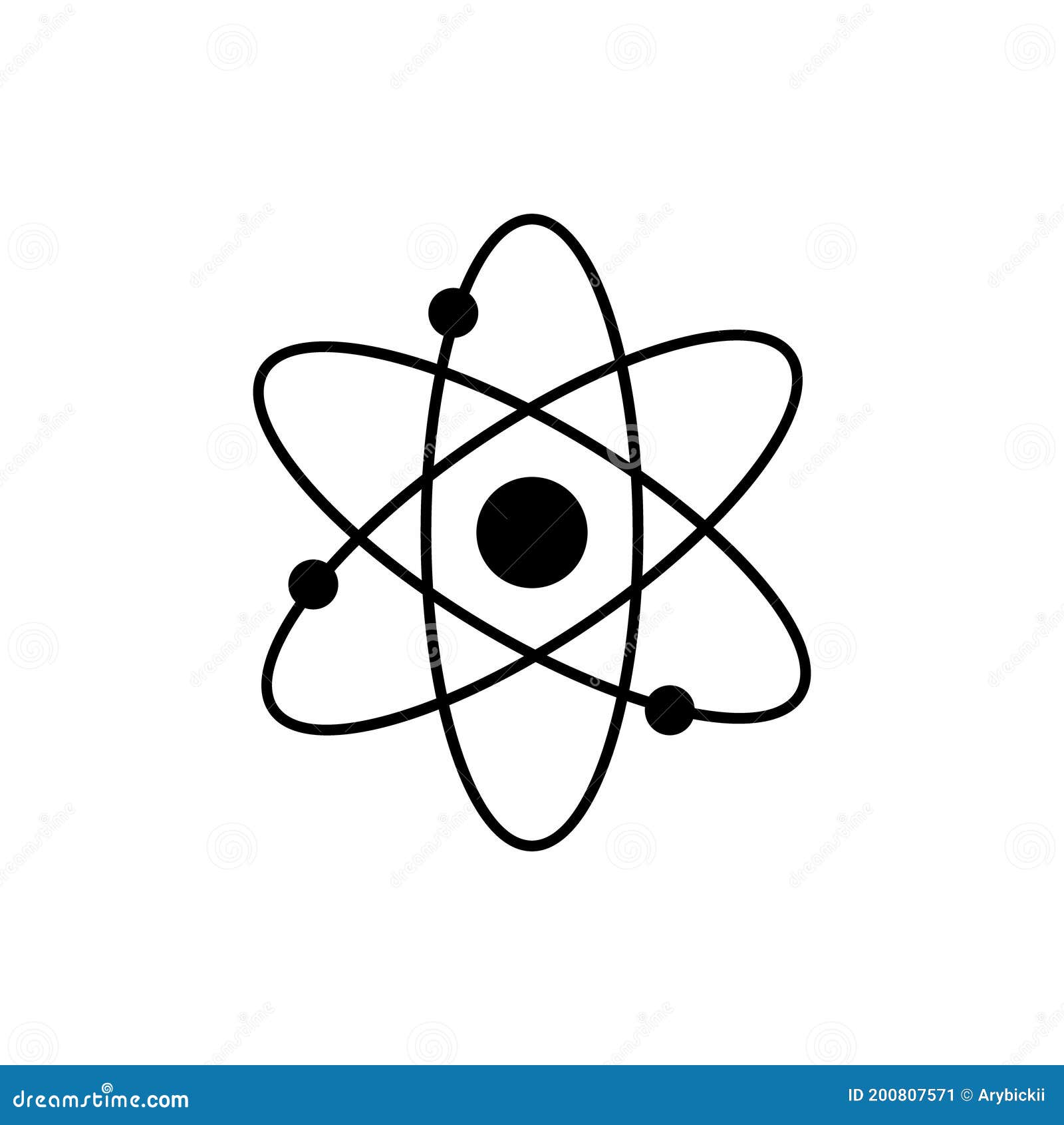 Molecular Atom Neutron Icon. Vector Stock Vector - Illustration of ...