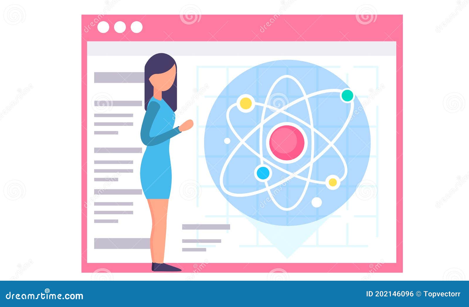 Protons And Electrons 3d Abstract Design Stock Photo | CartoonDealer ...