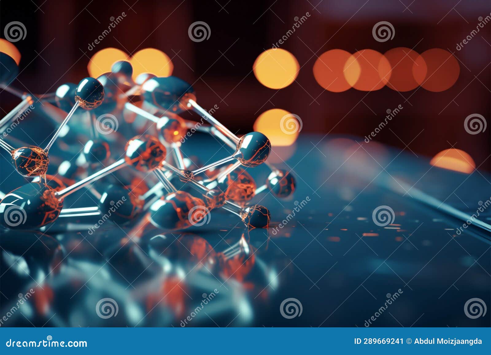 Molecular and Atomic Structures Create a Captivating Backdrop for ...