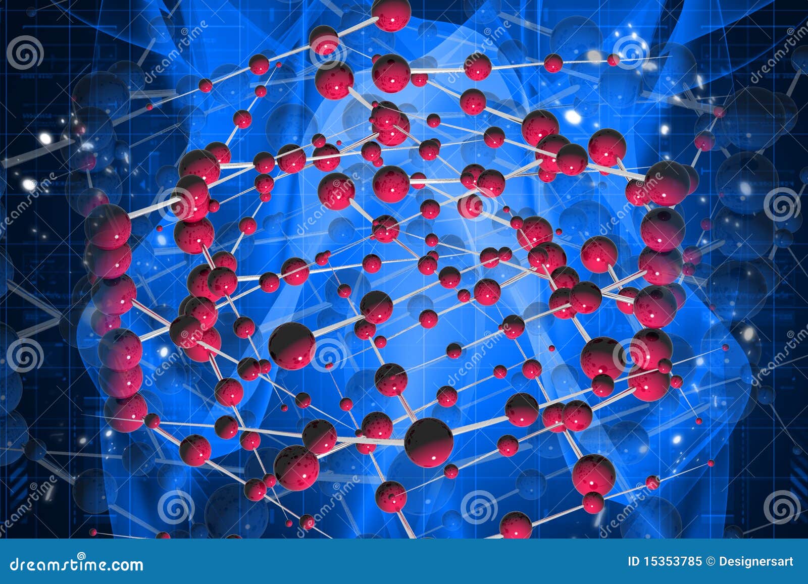 Molecular background stock illustration. Illustration of direction ...