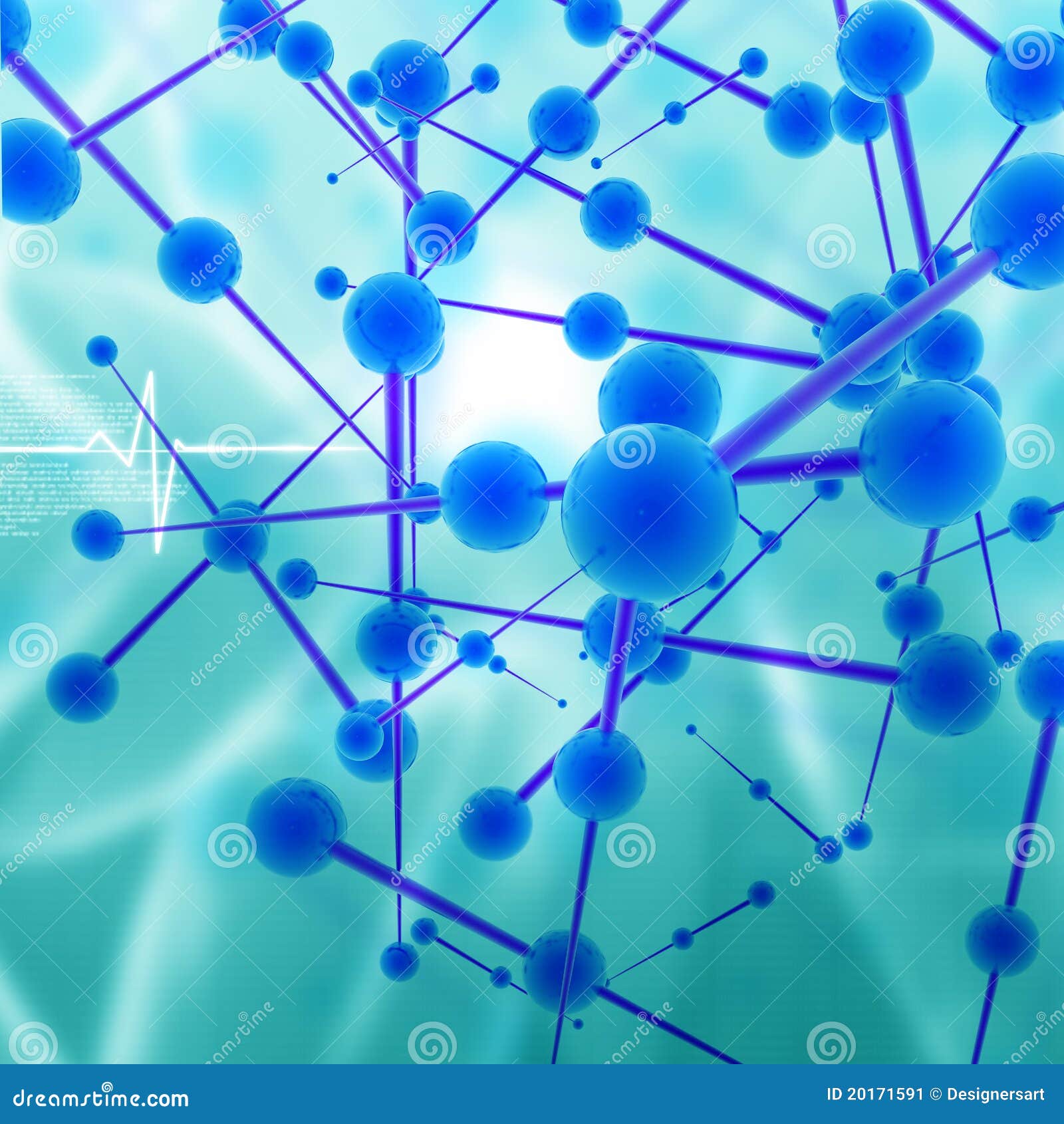 Molecular Background Vector Illustration | CartoonDealer.com #35944250