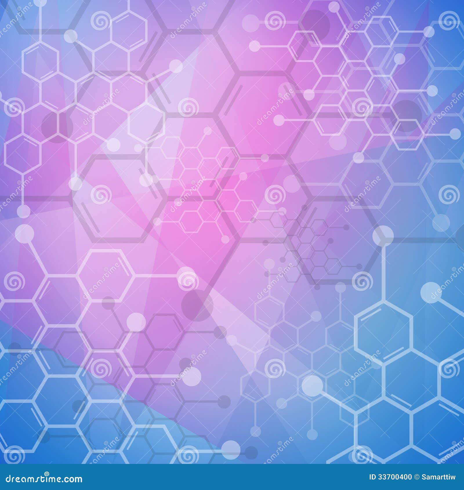 Molecular background stock vector. Illustration of dimensional - 33700400