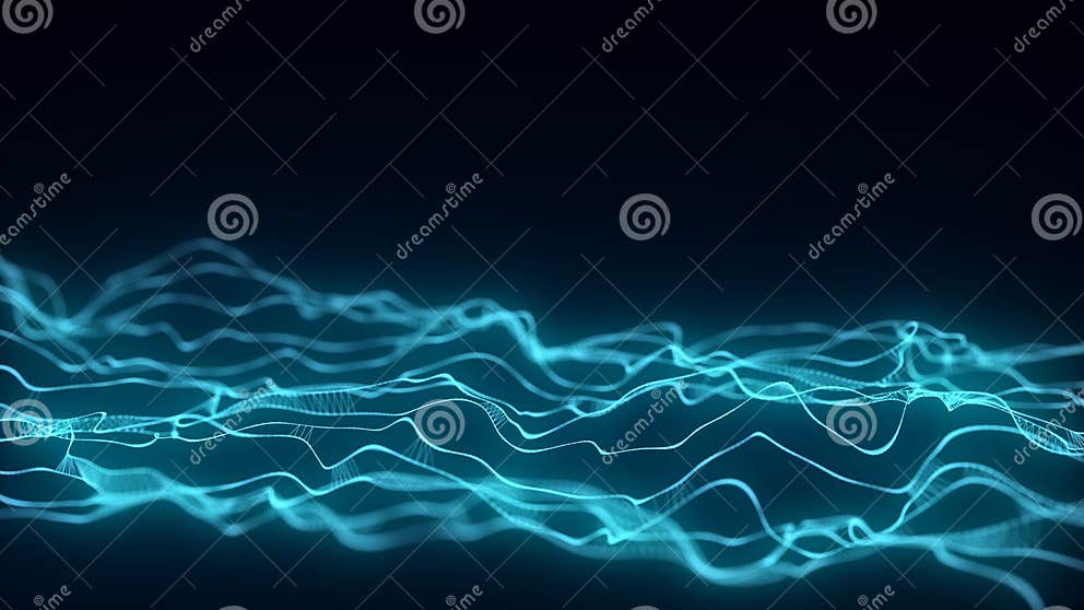 Molecular Background with DNA. Network Concept. Music Sound Wave. Big ...