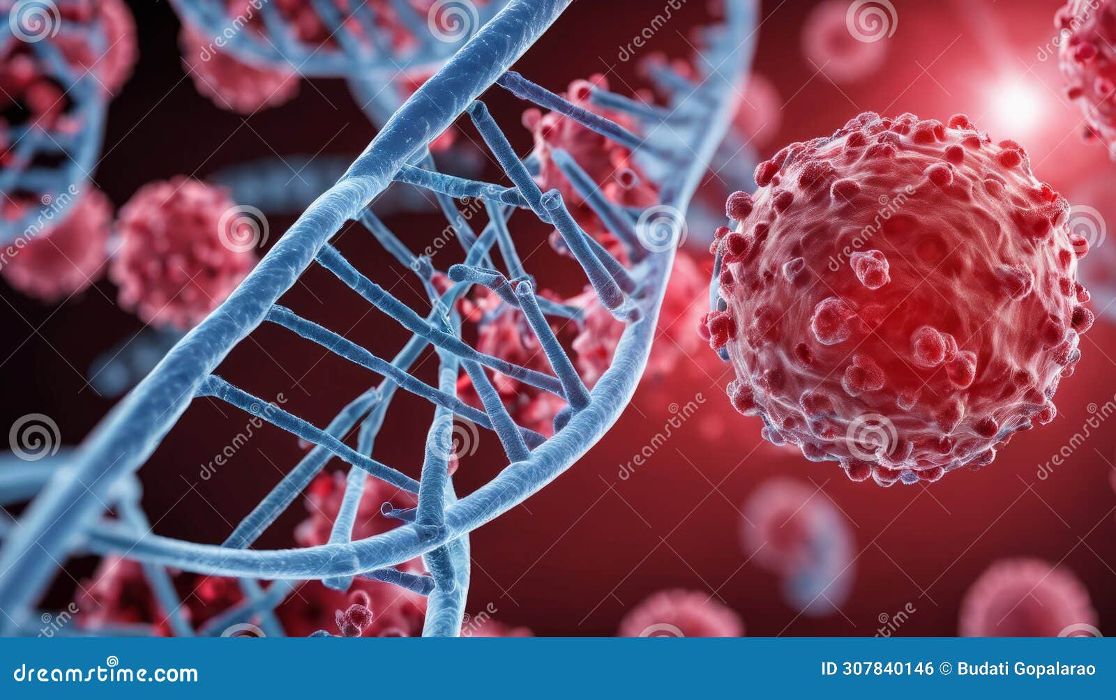 Molecular Biology in Action - DNA and Virus Particles Stock ...