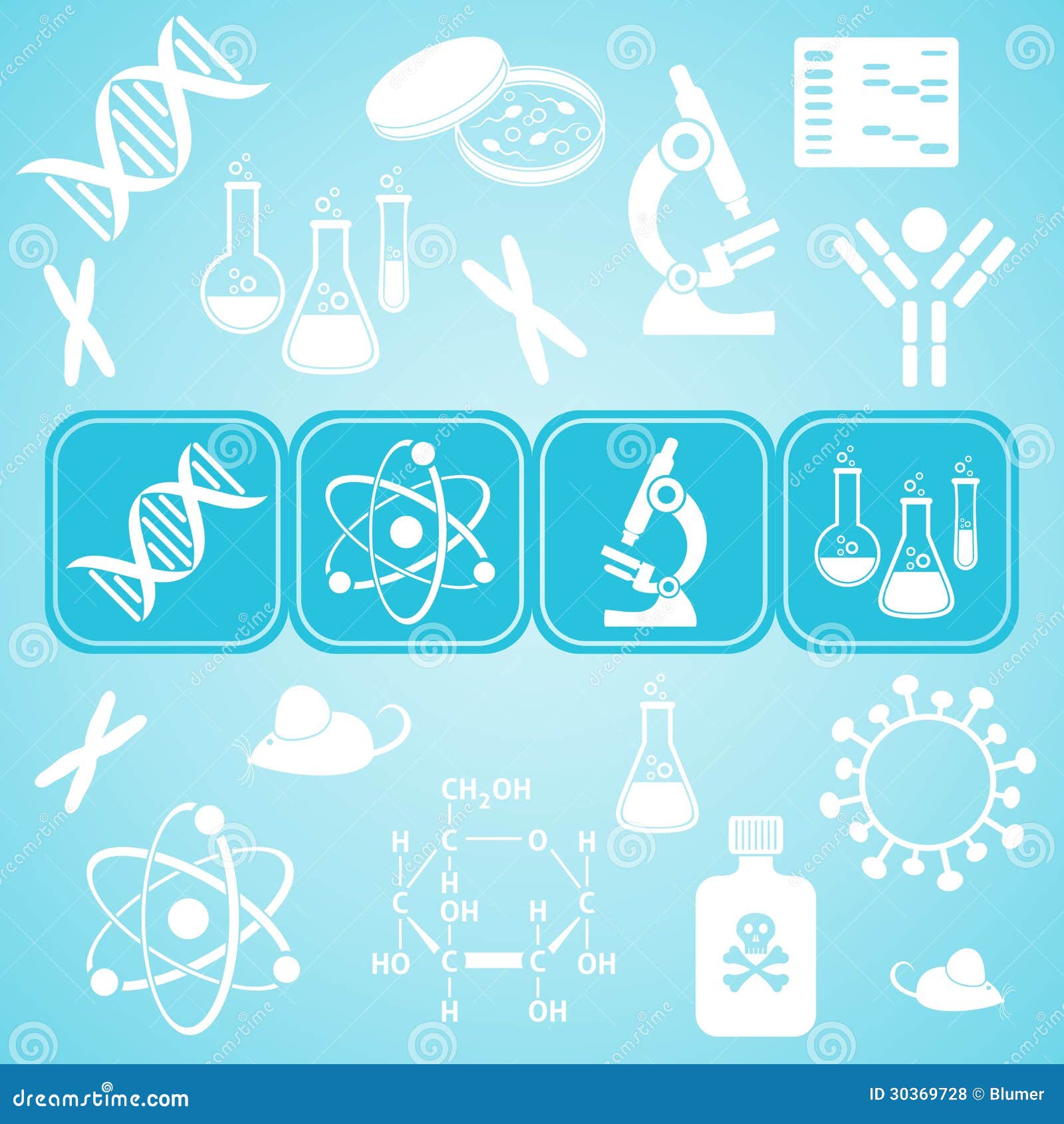 Molecular Biology Science Card Stock Vector - Illustration of agarose ...
