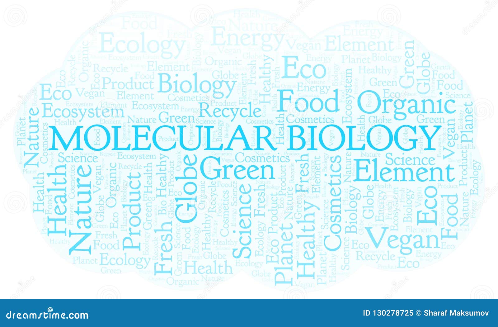 Molecular Biology Word Cloud. Stock Illustration - Illustration of ...