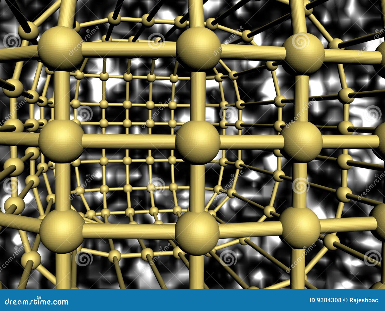 Molecular bonding stock illustration. Illustration of futurist - 9384308