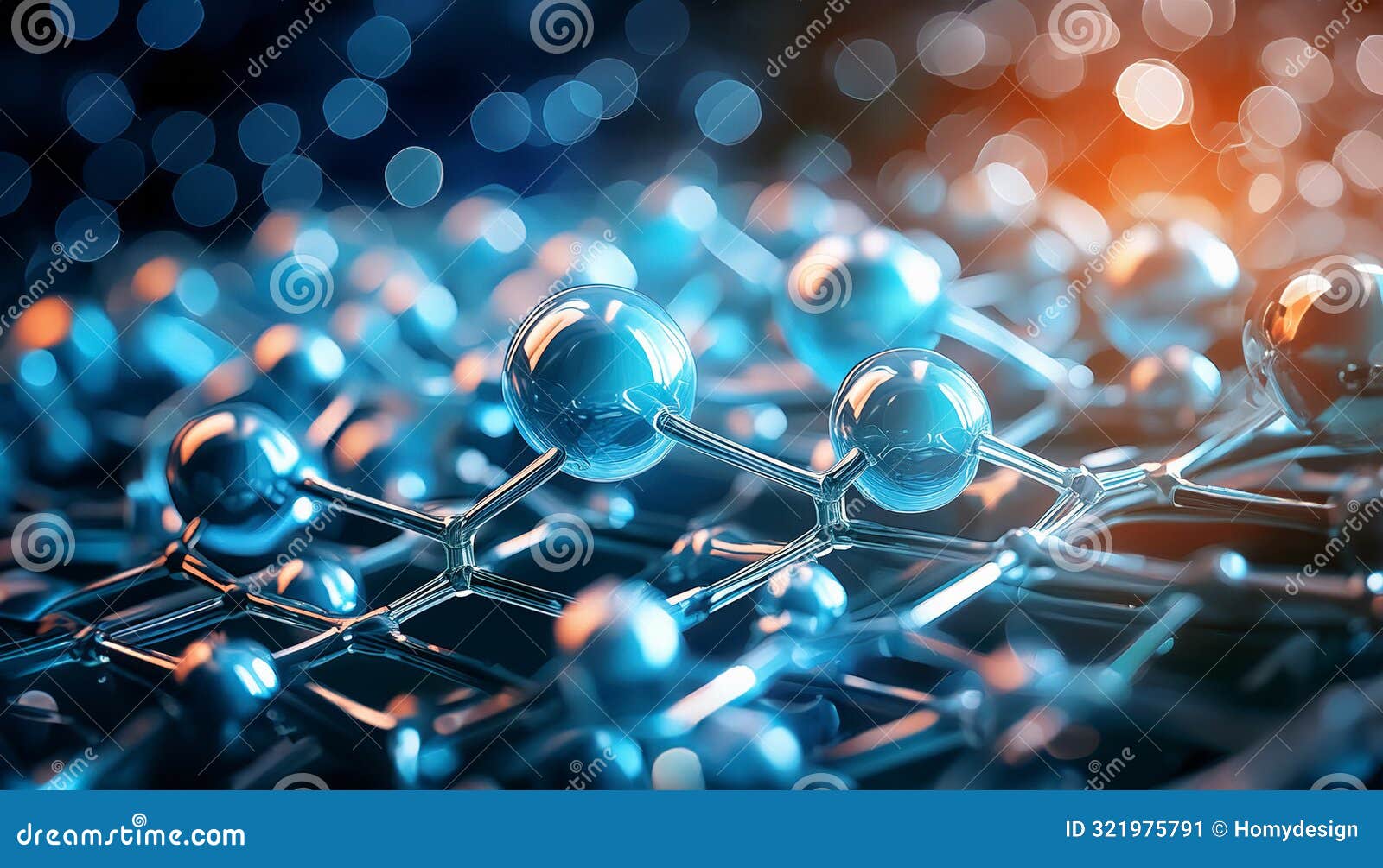 Molecular Bonds stock illustration. Illustration of molecular - 321975791
